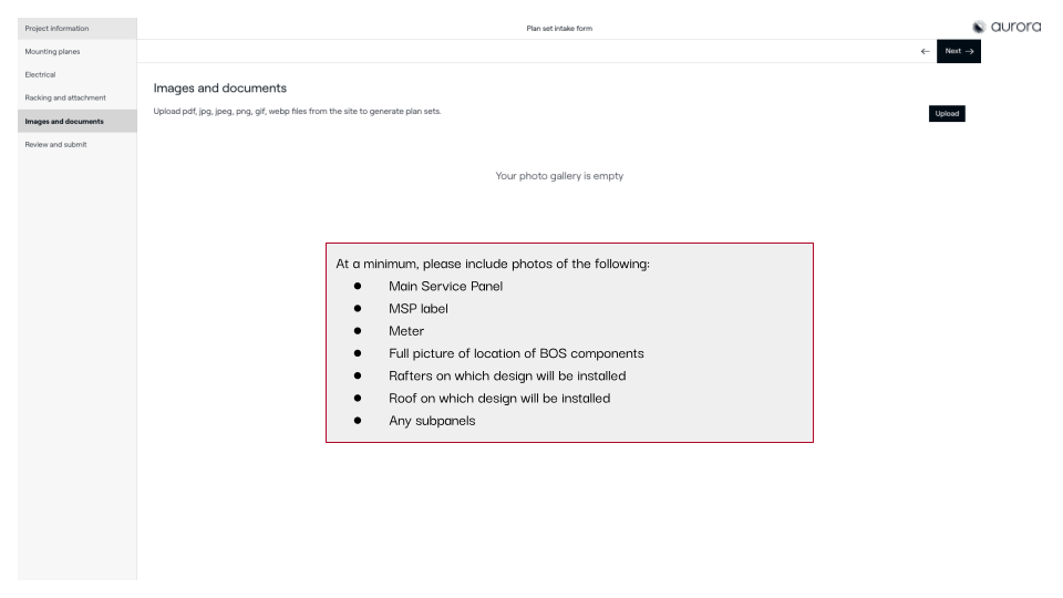 Plan Sets: Filling out the Intake Form – Aurora Solar Help Center