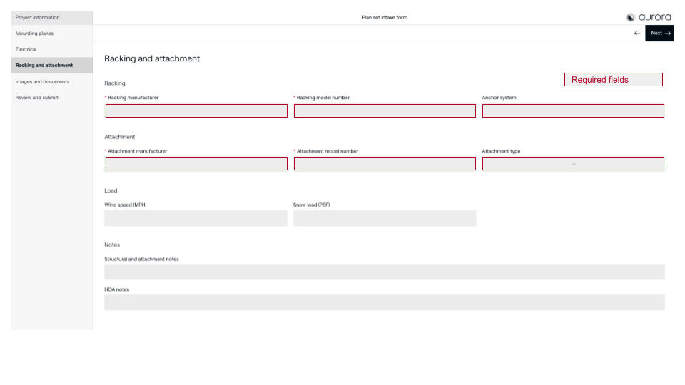 Plan Sets: Filling out the Intake Form – Aurora Solar Help Center