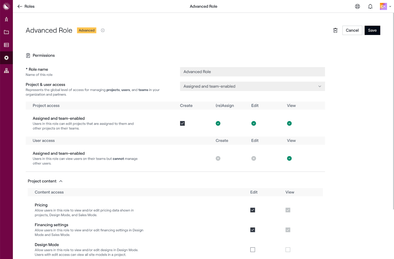User Management: Advanced Roles – Aurora Solar Help Center
