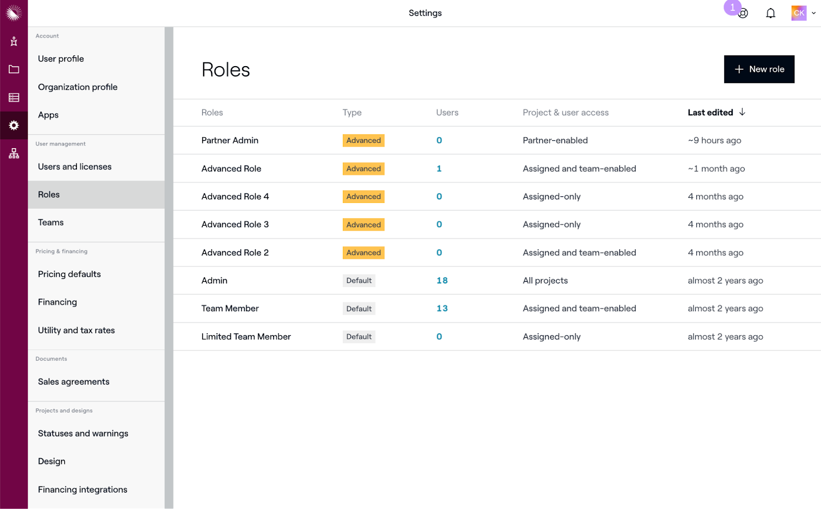 Partner Admins: Partner-enabled Advanced Roles – Aurora Solar Help Center