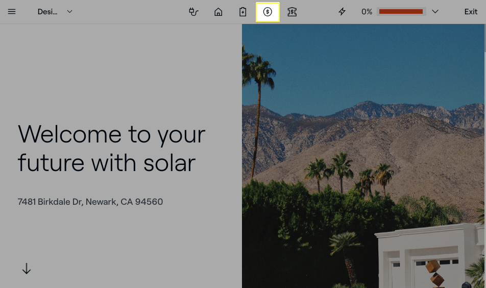 Ajustement du prix en mode vente – Centre d'aide d'Aurora Solar