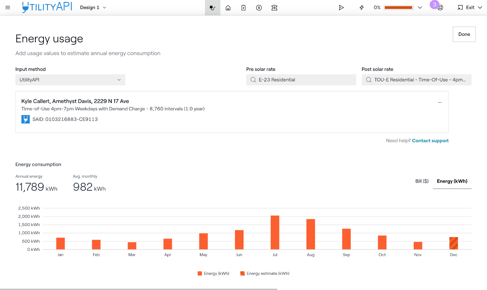Ajouter des données d'intervalle dans Aurora – Centre d'aide d'Aurora Solar