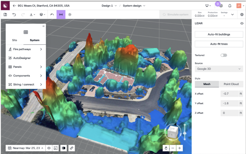 Tips for an accurate site model: LIDAR – Aurora Solar Help Center