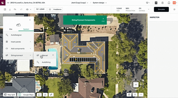 Stringing and Connecting – Aurora Solar Help Center
