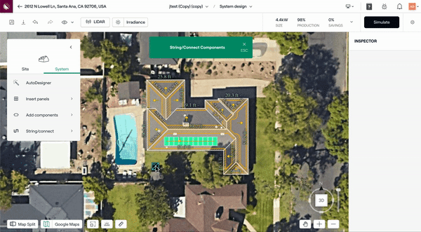 Stringing and Connecting – Aurora Solar Help Center